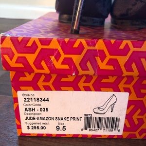 Tory Burch | Shoes | Tory Burch Jude Snake Print Heels | Poshmark